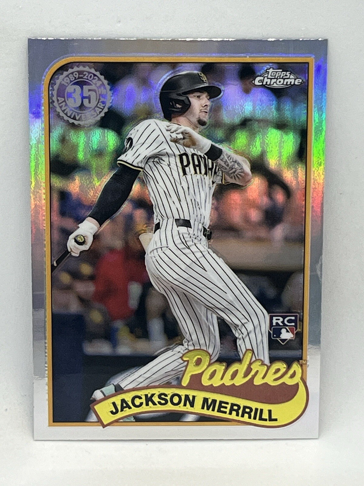 Jackson Merrill 2024 Topps Chrome Update 1989 Rookie Card RC #89CU-9 ...