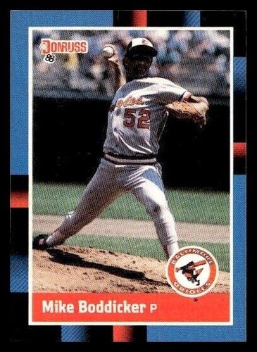 1988 Donruss #89 Mike Boddicker Pitcher Baltimore Orioles FREE shipping ...
