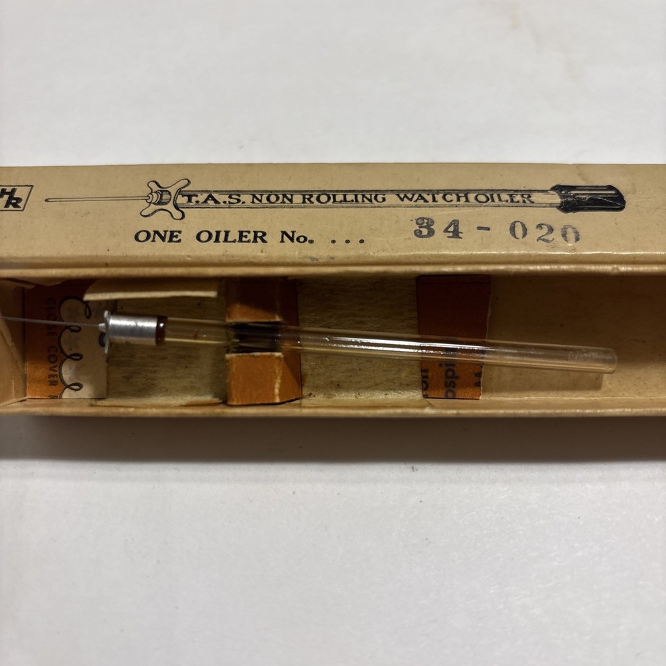 Vintage Watchmaker H R Tas Non Rolling Watch Oiler Tool W/ Box | eBay