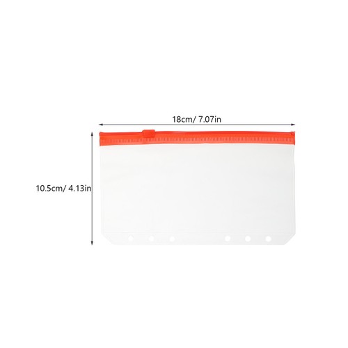 12 Pcs Refill Zipper Bag Document Folder with Binder Storage Pouch ...