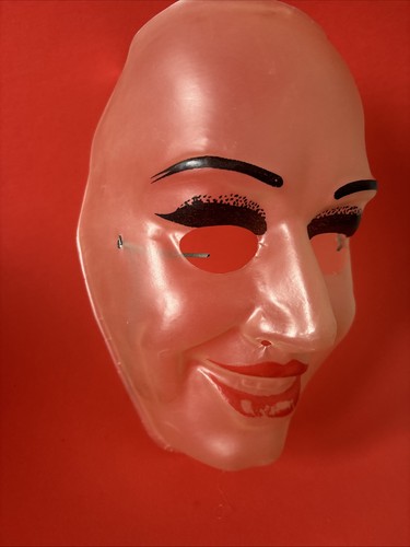 Plastic Mask Halloween Ben Cooper Vtg Gypsy Clear Face Ugly Old Makeup ...