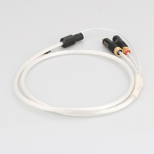 HiFi Silver Plated Tonarm Cable 5Pin DIN RCA Plug Phono Turntables ...