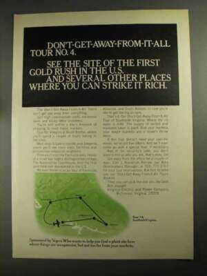 1968 Vepco Virginia Electric and Power Company Ad - Tour No.4 | eBay