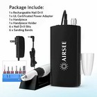 AIRSEE Rechargeable 30000RPM Electric Nail Drill Professional Assorted ...