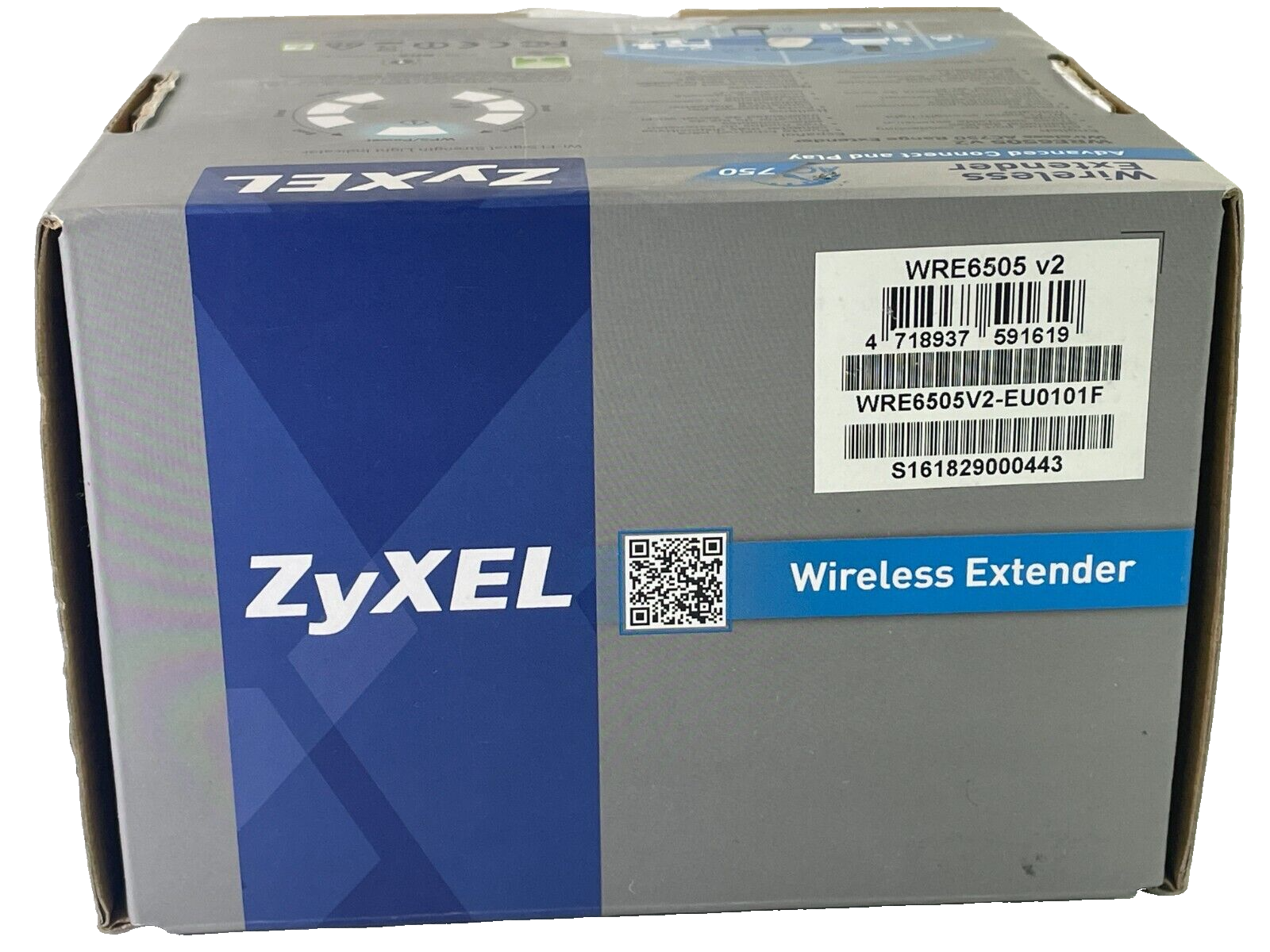 ZyXEL WRE6505 v2 AC750 Dual-Band WiFi Range Extender 2.4/5GHz 300 ...