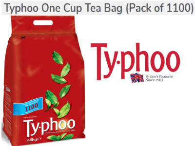 Typhoo One Cup Tea Bags - Pack of 1100 Buy 4+ for FREE Delivery & EXTRA ...