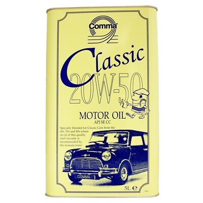 Comma Classic 20w-50 20w50 Mineral Car Engine Oil - 5 Litres 5L | eBay