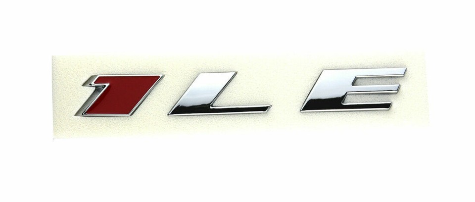 One Pc 1LE Emblem Badge Letter Rear Side for car Nameplate Chrome | eBay