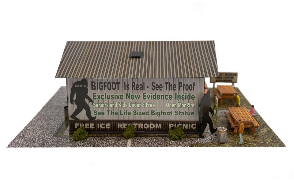 1/48 Bigfoot Museum Model Build Kit, Bigfoot Memorabilia, Sasquatch ...
