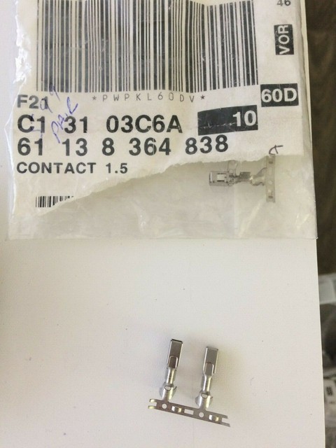 Genuine BMW Wiring Terminal Contact Connector Pin X 2 61138364838 for ...