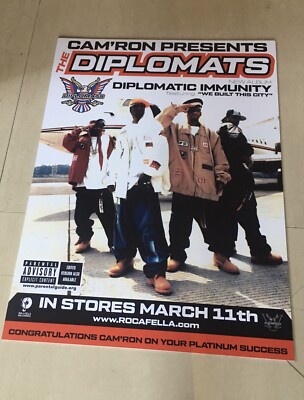 Vintage Diplomats Dipset Cam'ron Diplomatic Immunity 2003 Poster 18x24 ...