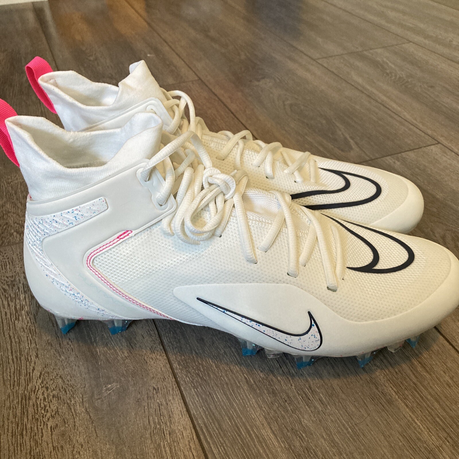 Nike Alpha Huarache 8 Elite Sail Hyper Pink Lacrosse Cleats Men’s Size ...