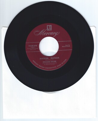 Richard Hayes - Matilda, Matilda / Midnight In Paris 45 RPM Vinyl ...