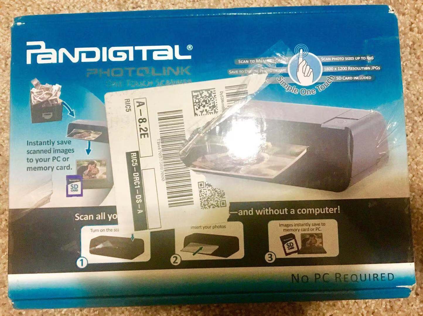 Pandigital SCN02 Photolink One-Touch Scanner with Memory Card | eBay