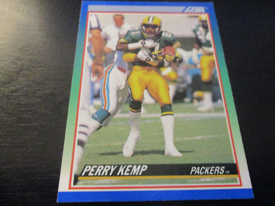 perry kemp (green bay packers - wr) 1990 score CARD #409 nr/mint ...