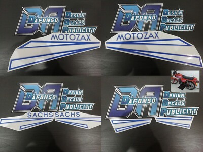 Decals Kit for SIS - Sachs Motozax , blue version | eBay
