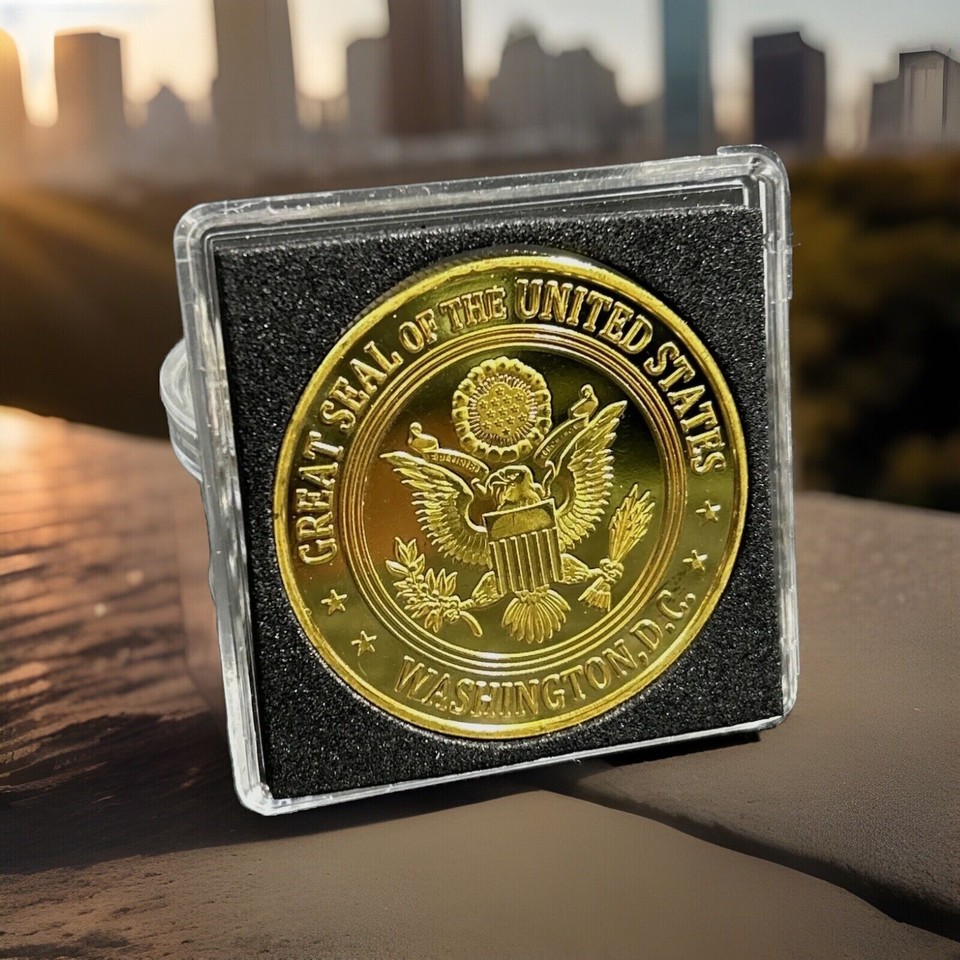 MASSACHUSETTS MA State Seal Colorized Collectible Challenge Coin WITH ...