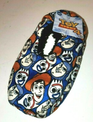 SNUGGLE TOES DISNEY PIXAR TOY STORY 4 BUZZ WOODY FORKY KIDS SLIPPERS ...