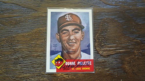 1991 1953 TOPPS ARCHIVE DUANE PILLETTE AUTOGRAPHED BASEBALL CARD | eBay
