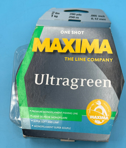 Maxima Ultragreen Monofilament Fishing Line 1 Shot Spool 4 lbs 280 ...