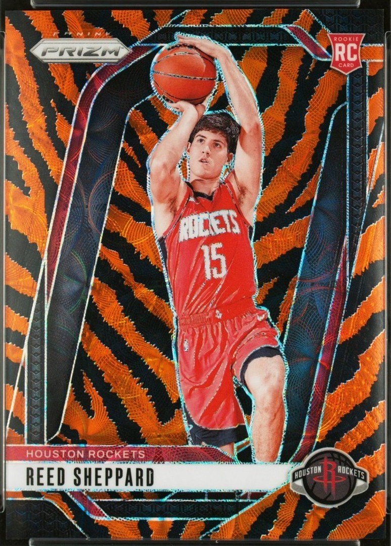 2024-25 Panini Prizm - Reed Sheppard #268 Tiger Stripes Prizm (RC) for ...