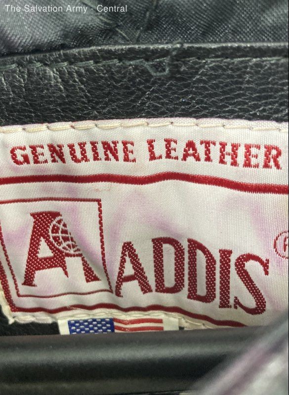 Addis Womens Black Genuine Leather Fringe Full-Zip Motorcycle Jacket ...