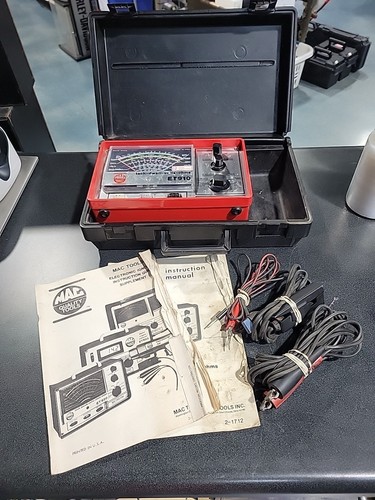 Mac Tools ET910 Tach Dwell Volts Ohms Untested With Cables And Case | eBay