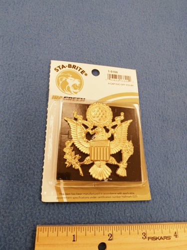 US AIR FORCE CAP BADGE INSIGNIA MALE OFFICERS - NEW SCREWBACK | eBay