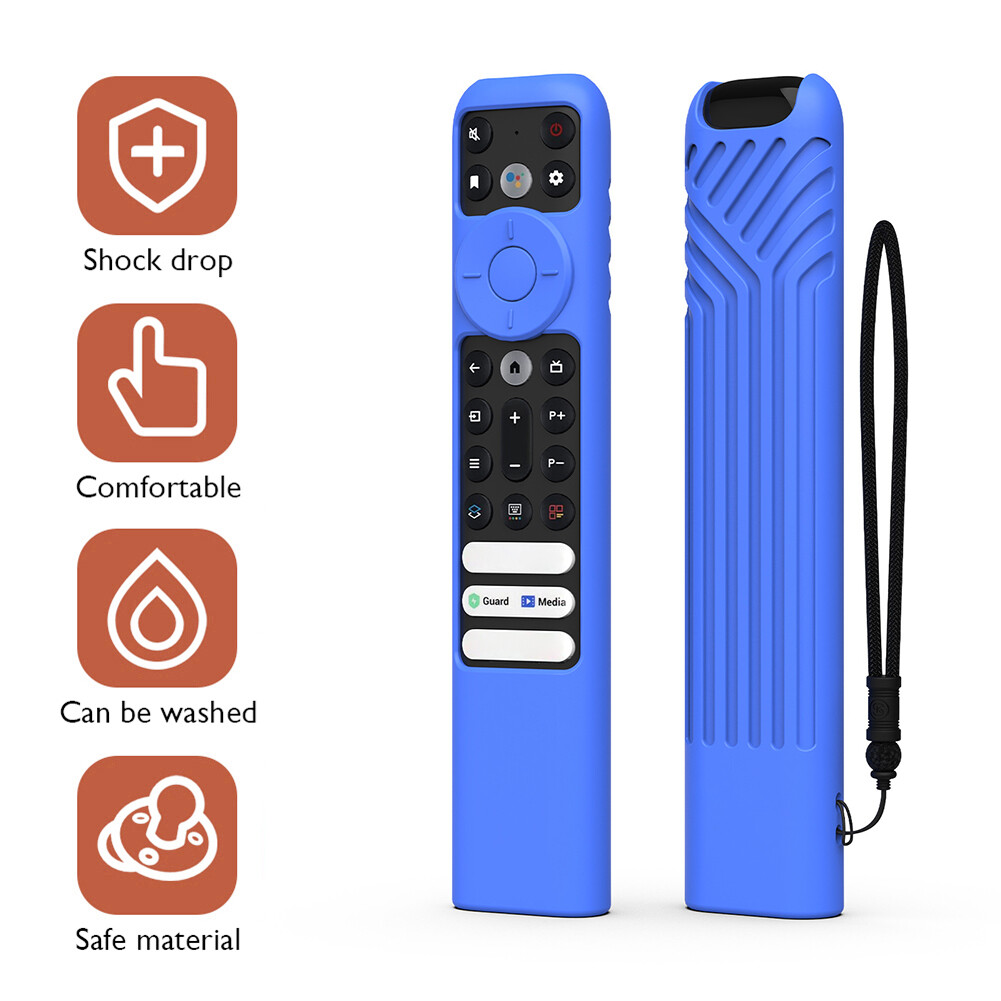 NEW Silicone TV Remote Case Anti Slip with Lanyard for TCL RC902V FMR1 ...