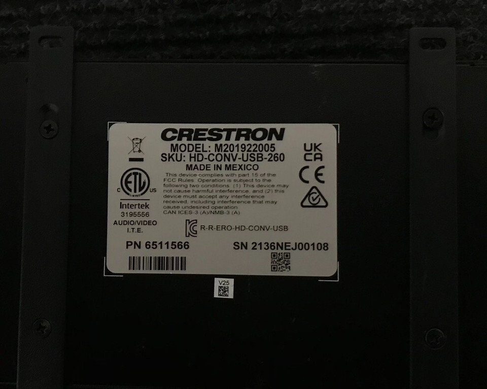 Crestron HD-CONV-USB-260 AV Converter M201922005 | eBay