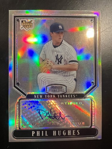 2007 Phil Hughes Bowman Sterling Autographed Refractor Rookie ...