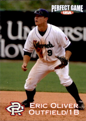 2010 Cedar Rapids Kernels Team Issue #24 Eric Oliver Irvine California ...