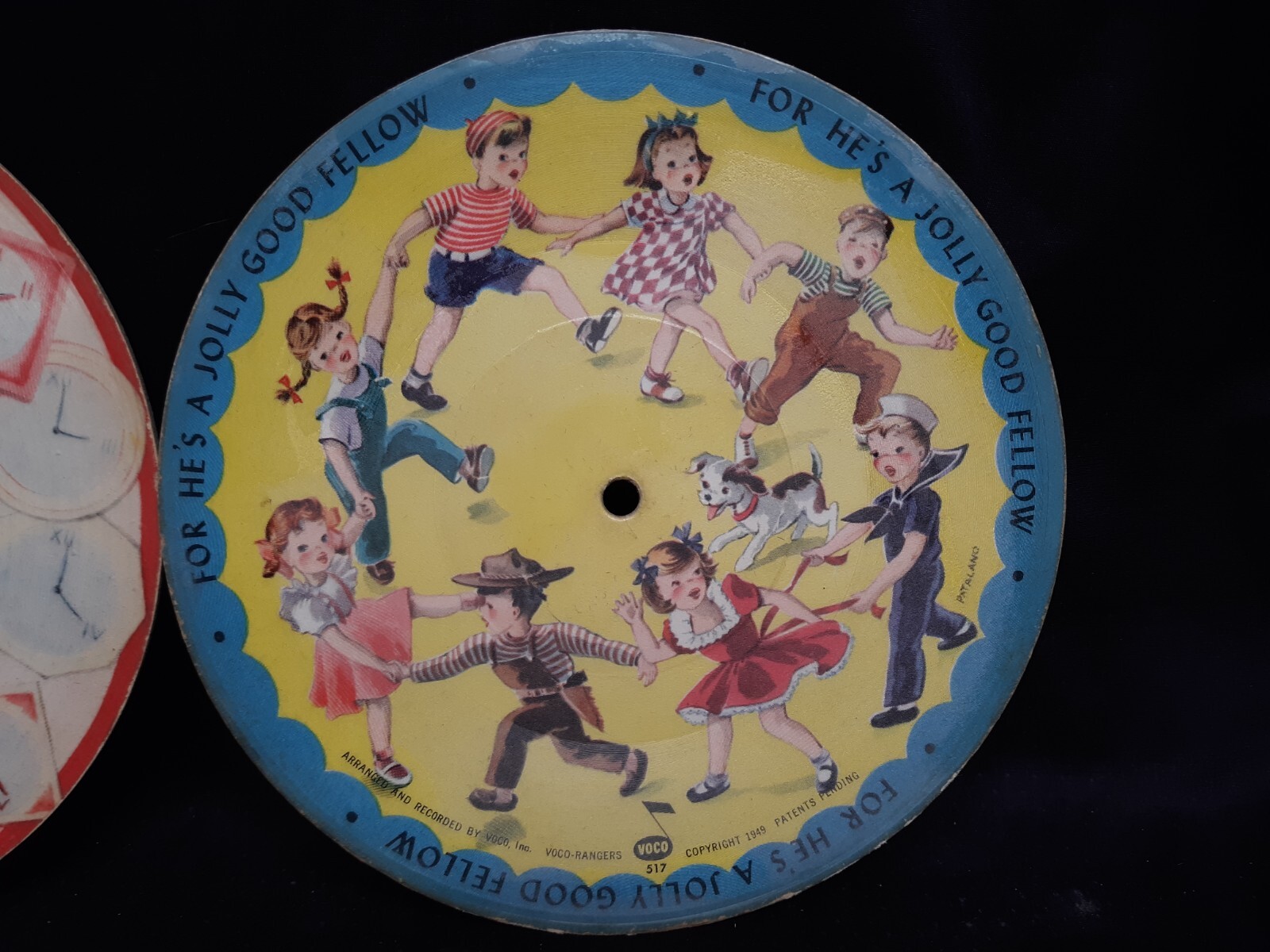 Vintage 1948 7" Childrens Picture Disc Records Clear Flexi-disc 78 RPM ...