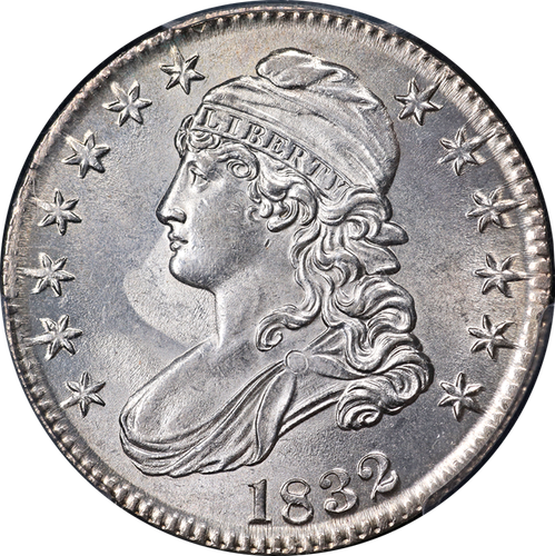 1832 Bust Half Dollar Small Letters PCGS MS64 0-118 R.1 Superb Eye ...