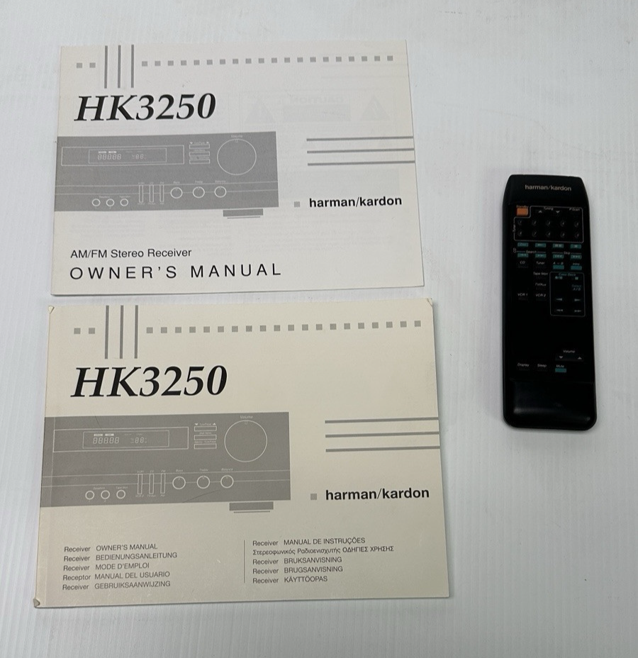 Harman Kardon HK 3250 AM FM Stereo Receiver Amplifier Tape Monitor ...