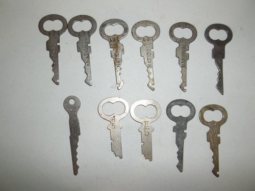 11 Vintage National Cash Register KEYS NCR | eBay