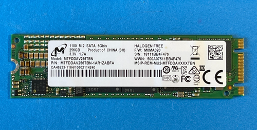 Micron 1100 256 GB M.2 2280 80mm SSD DRIVE MTFDDAV256TBN-1AR1ZABFA | eBay