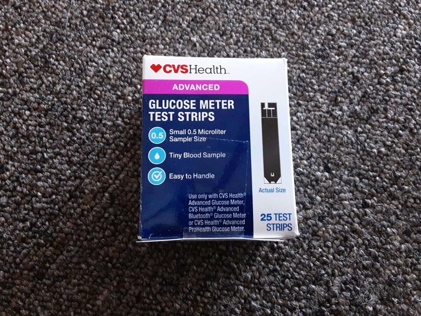 CVS Health Advanced Glucose Meter Test Strips - 100 Count for sale ...
