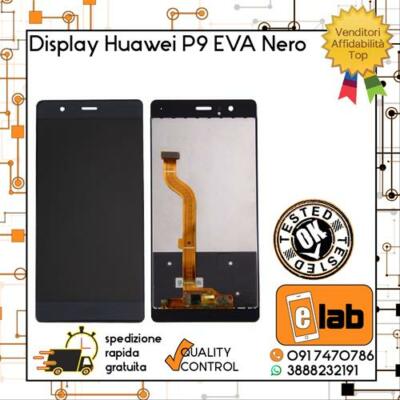 DISPLAY LCD + TOUCH SCREEN PER HUAWEI P9 EVA-L09 L19 L29 AL10 NERO ...