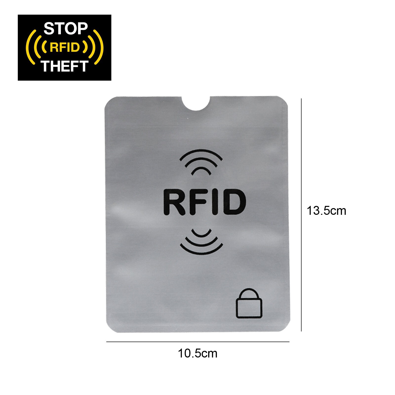 10X RFID Blocking Sleeve Secure Passport Card ID Protector Anti Scan ...