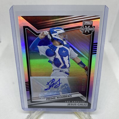 2022 Elite Extra Edition Baseball #139 Jesus Galiz Auto Prime Numbers ...