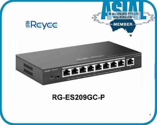 RG-ES209GC-P Ruijie Reyee 9 Port 8 PoE Switch Gigabit Smart Cloud ...