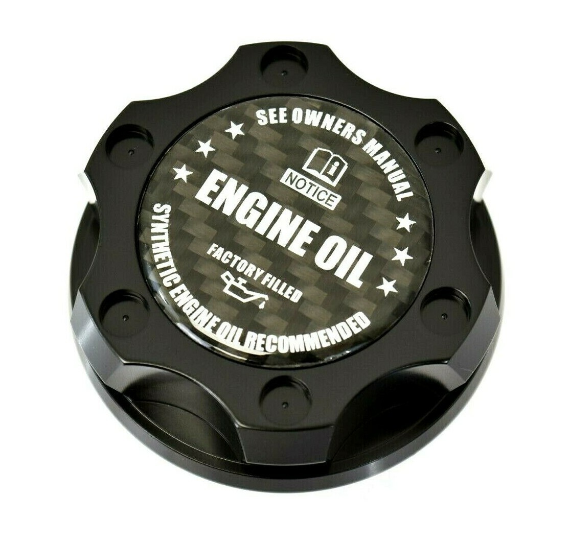 VMS RACING BLACK SYNTHETIC ONLY ENGINE OIL FILL CAP FOR DODGE ...