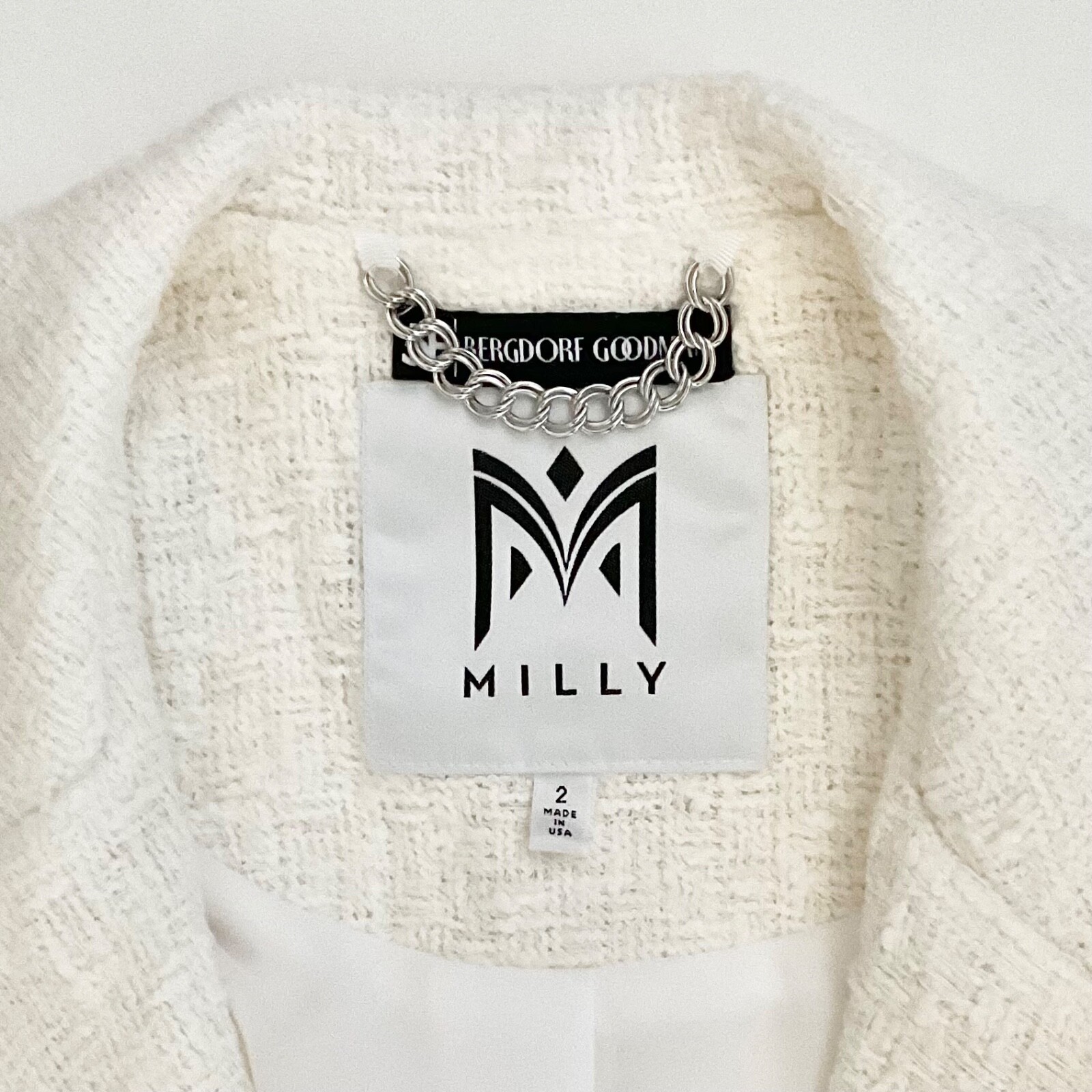 Milly white tweed jacket - Gem