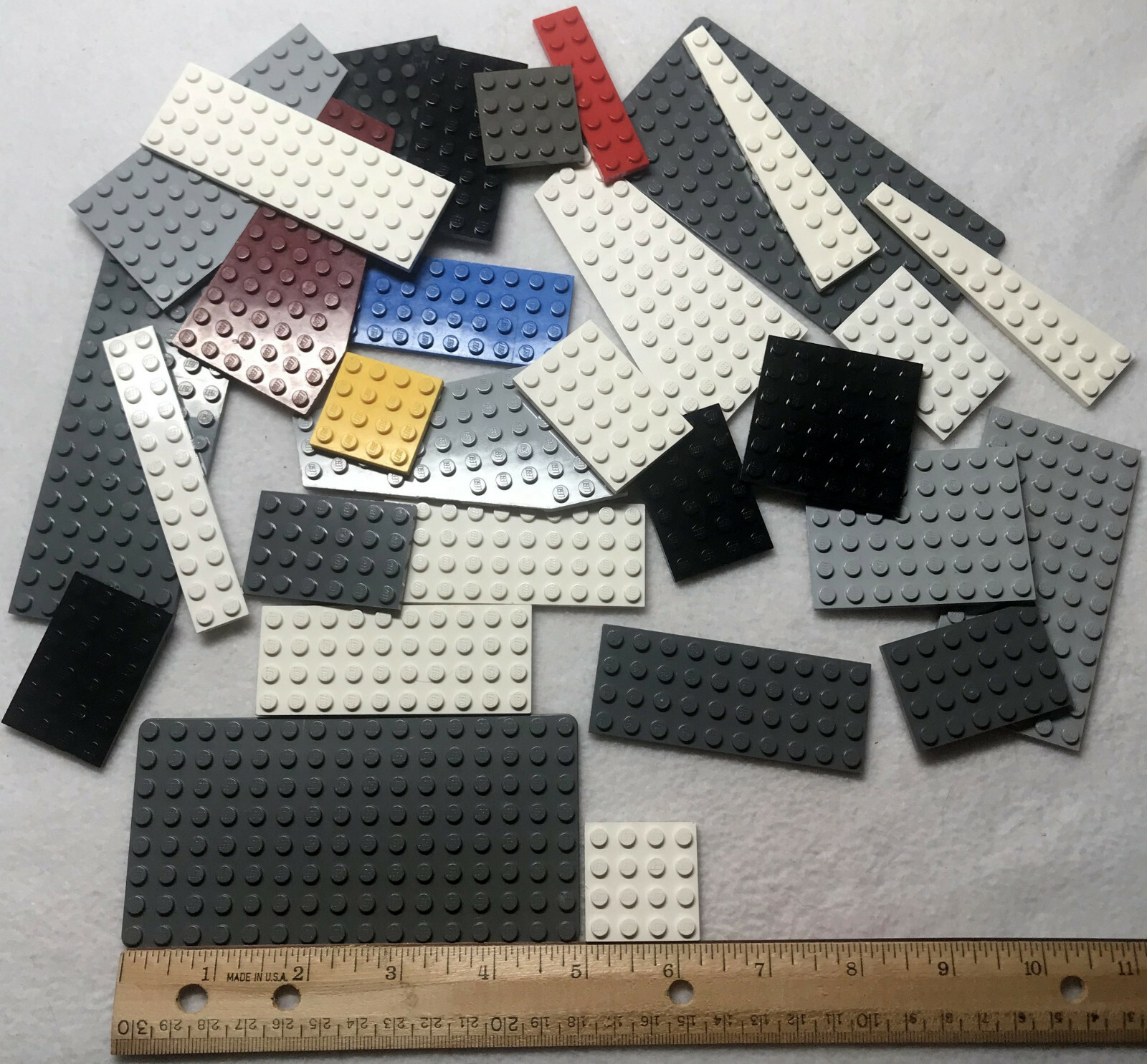 Genuine Lego Plates assorted sizes colors shape Rectangles squares ...