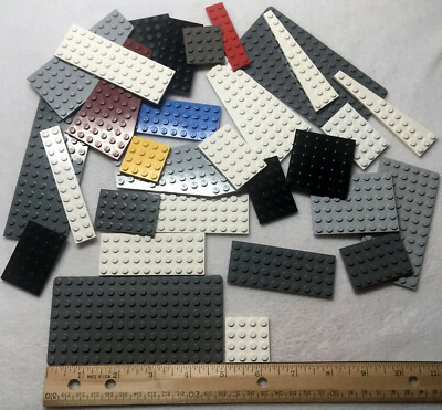 Genuine Lego Plates assorted sizes colors shape Rectangles squares ...