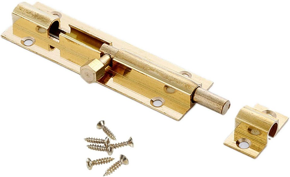 TRIXES Slide Bolt Lock 75mm *All Colours* NEW Bathroom Shed Door Lock ...