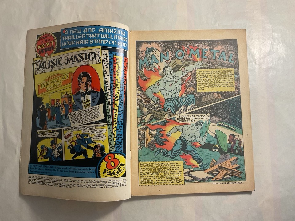 Heroic Comics #11 Golden Age War Time Eastern Color Printing 1942. | eBay