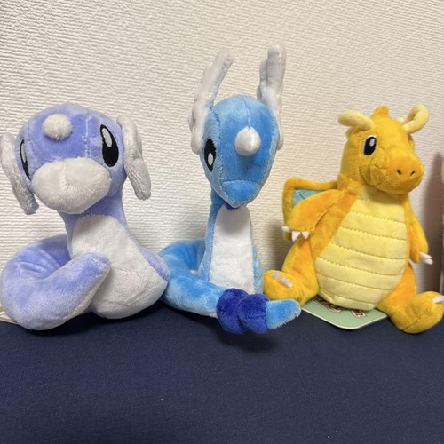 Pokemon Fit Dragonite Dratini Dragonair Plush Set Tag Pokémon Center ...