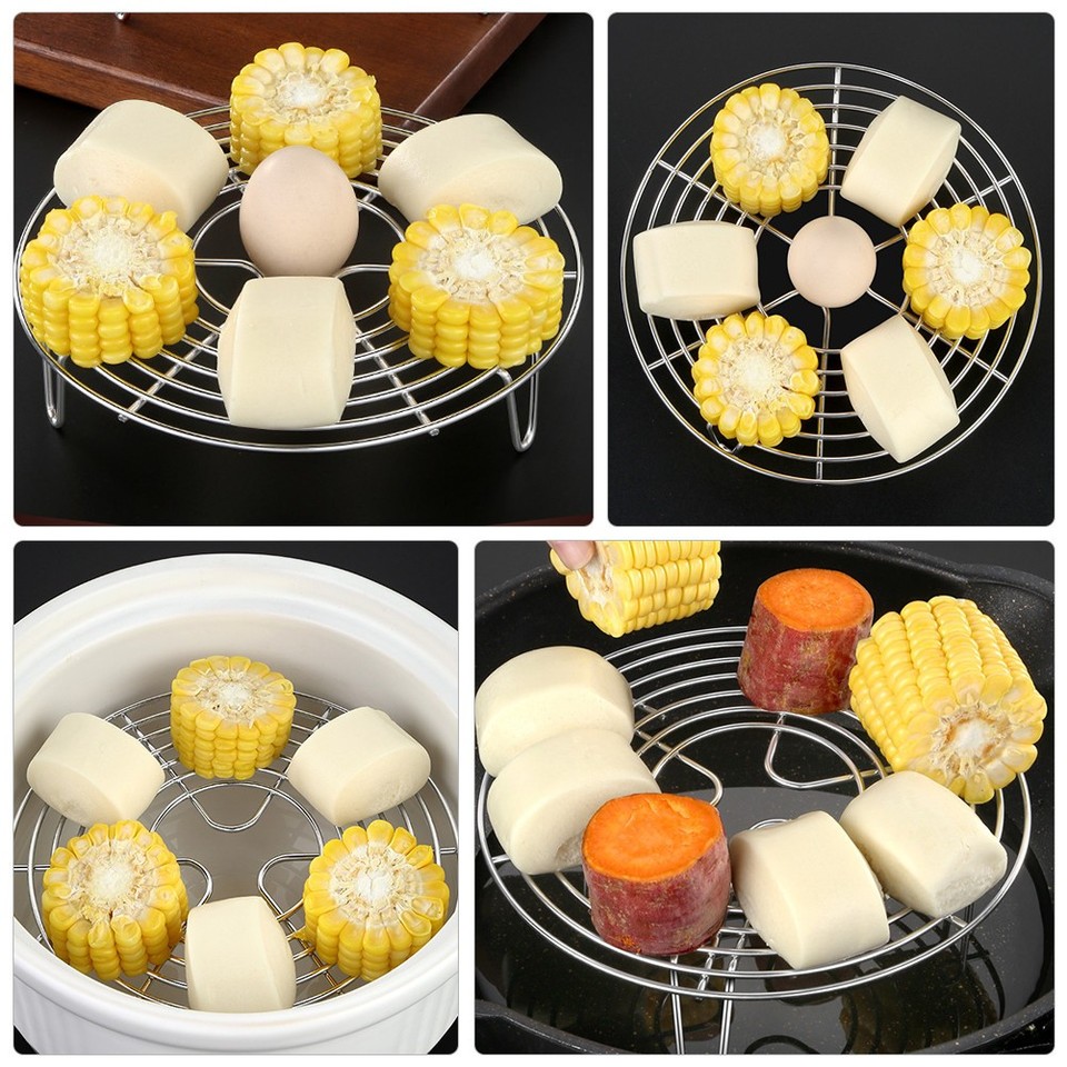 Stainless Steamer Rack Round Cooking Rack for Food Steaming Tasks ...